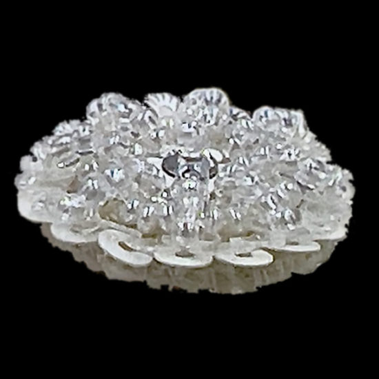 Marilyn - White Crystal - Magnetic Brooch - Maison Sekimoto