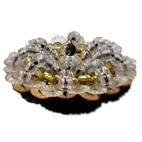Marilyn – Black Gold – Magnetic Brooch - Maison Sekimoto - Embroidery